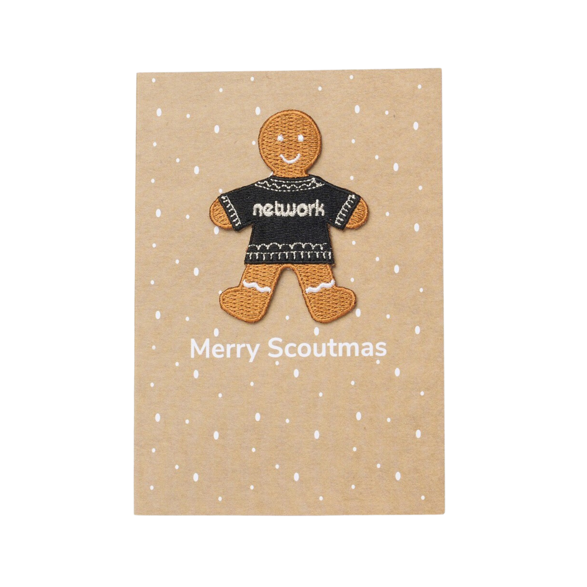 Network Gingerbread Card with Badge – The Scout And Guide Shop