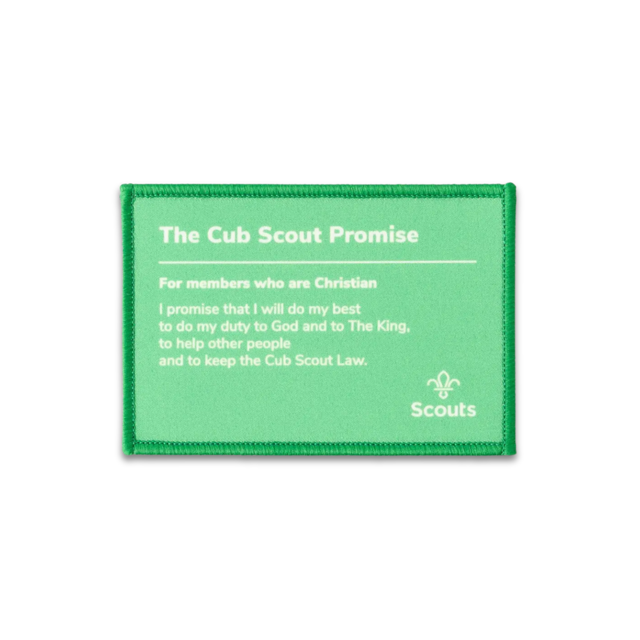 Cubs Promise Blanket Badge - Christian – The Scout And Guide Shop