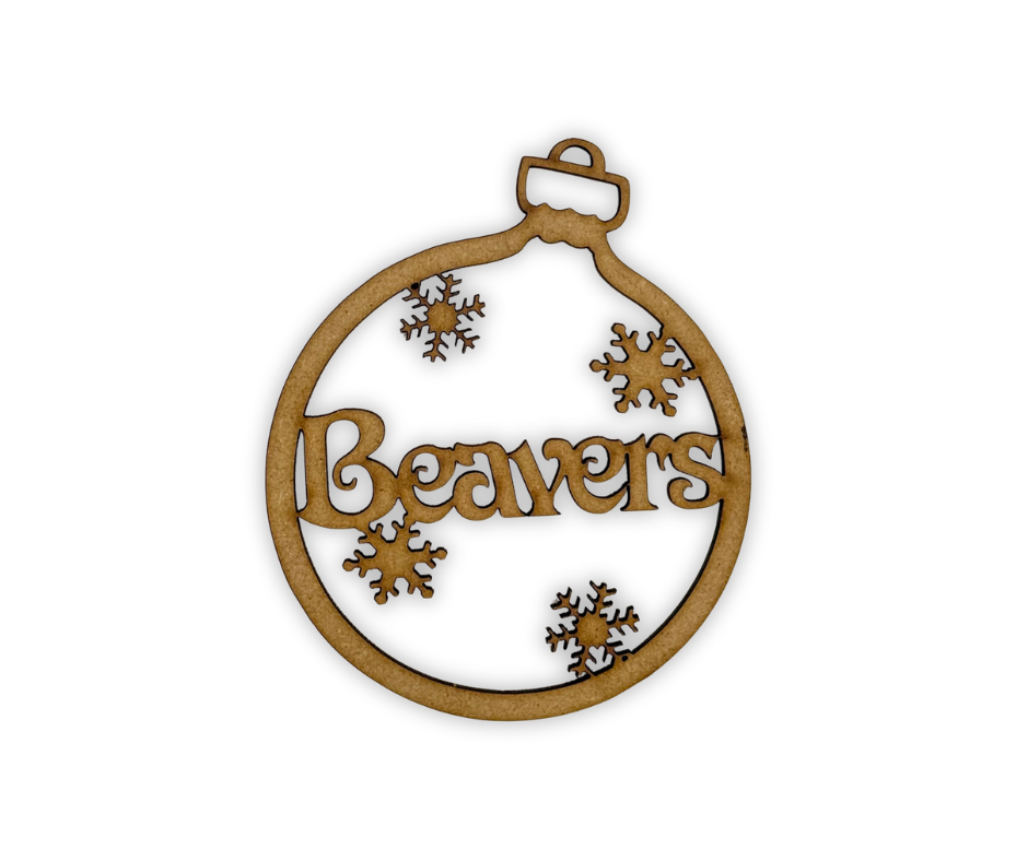 Beavers Snowflake Bauble - decorate your own – The Scout And Guide Shop