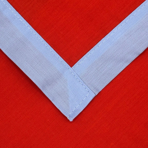 Adult Necker with Trim - Scarlet / Sky – The Scout And Guide Shop